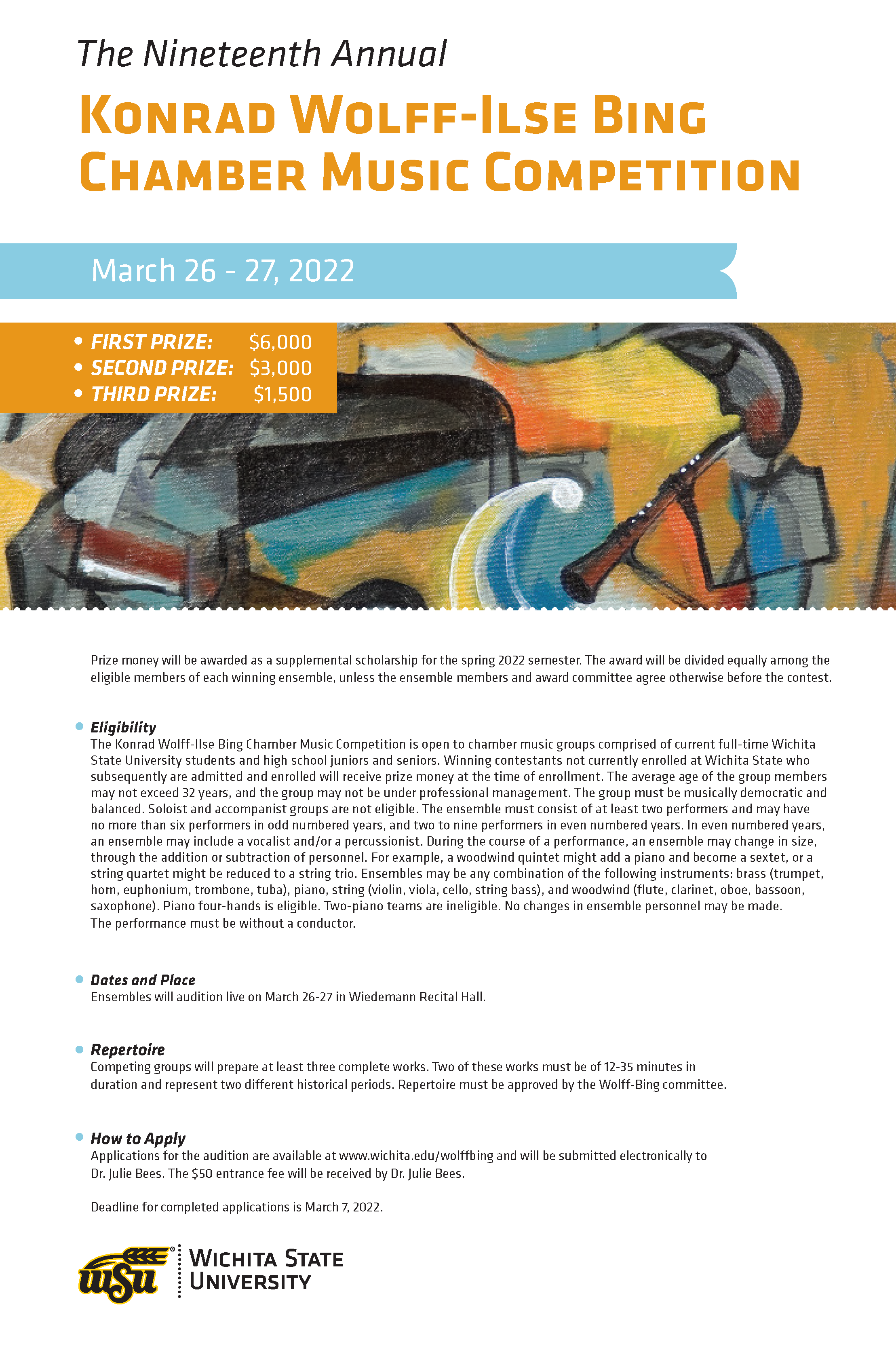 Konrad Wolff-Ilse Bing Chamber Music Competition - March 26-27, 2022