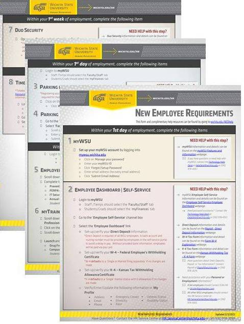 (NBE) New Employee Requirements Checklist
