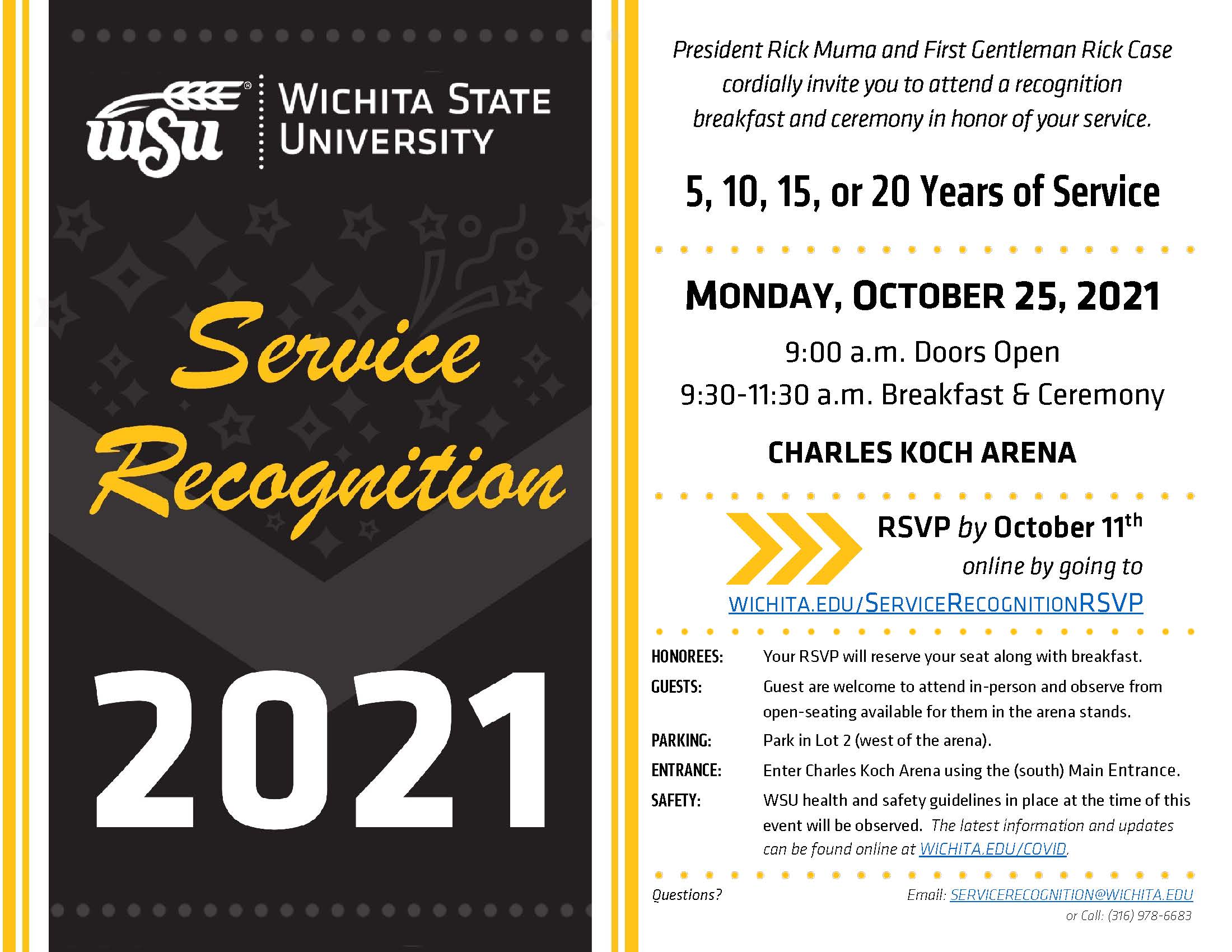 2021 Service Recognition Honorees