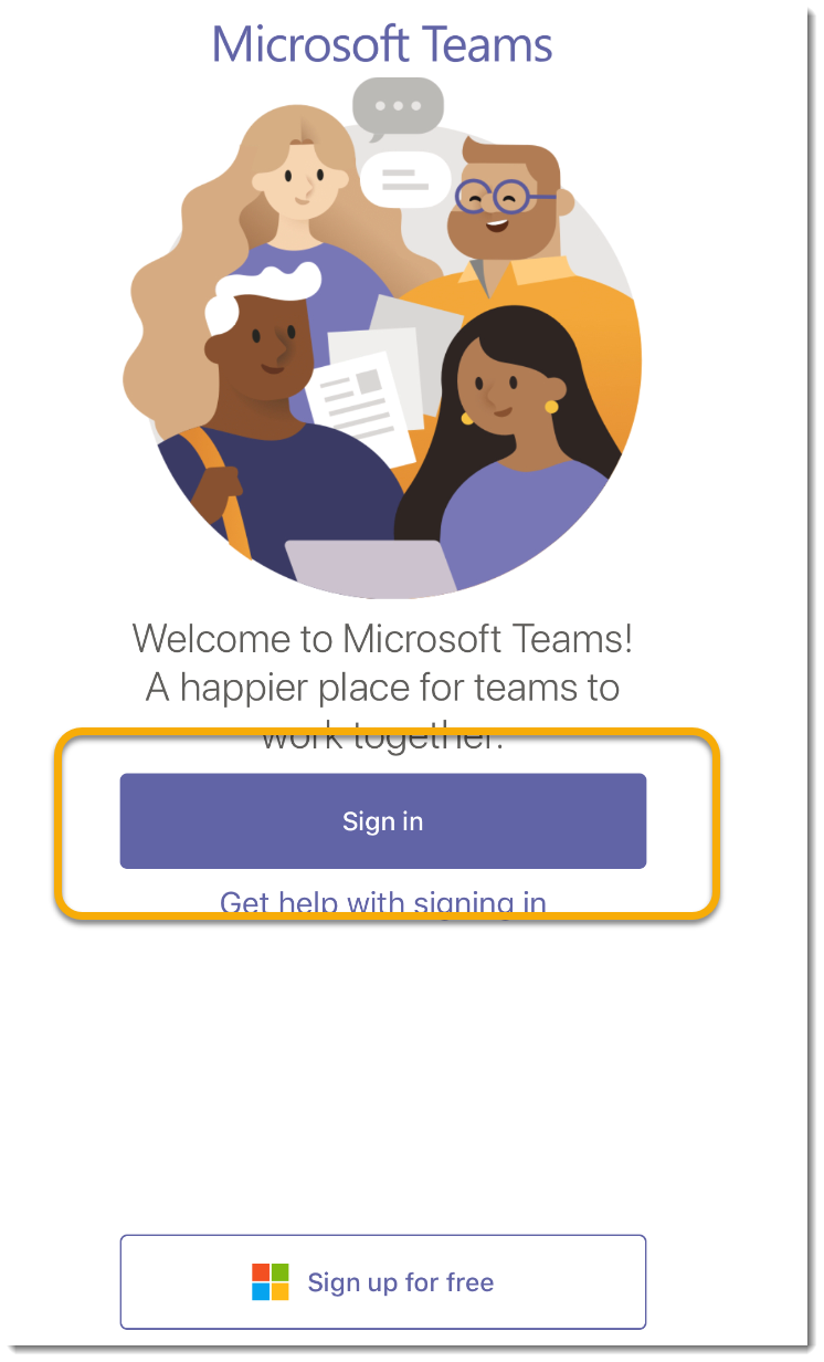 Teams Mobile App Setup